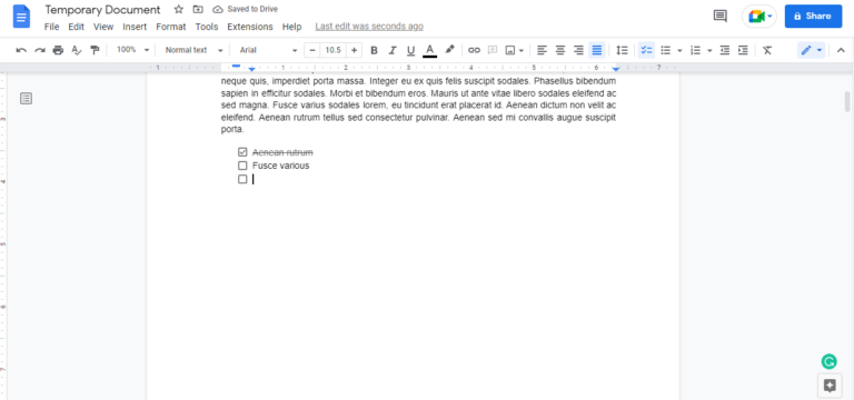 How To Add A Checkbox In Google Docs - PresentationSkills.me