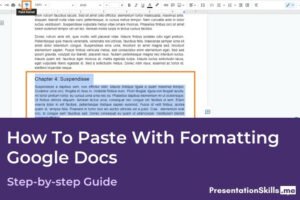 How To Paste With Formatting Google Docs - PresentationSkills.me