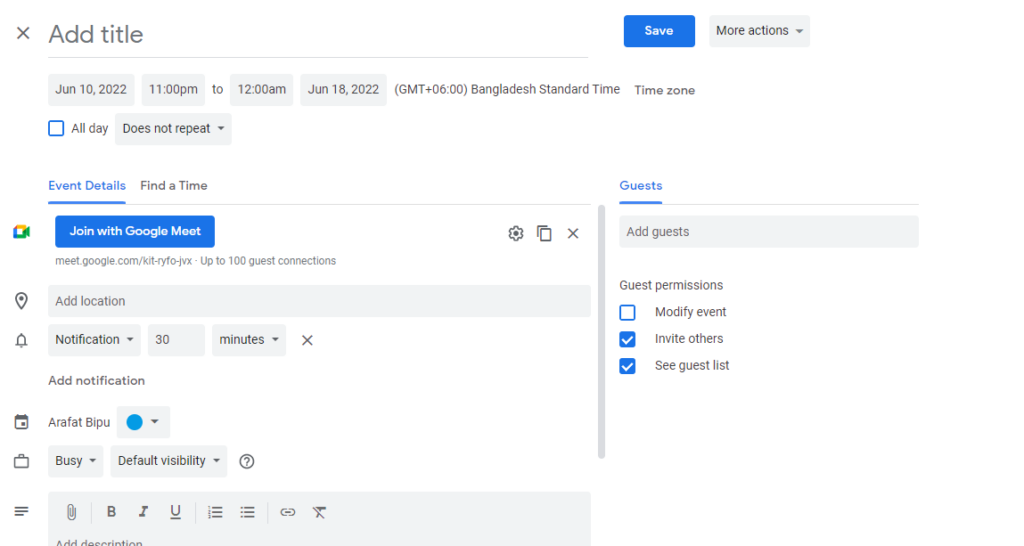 How To Create A Google Meet Link In Advance - PresentationSkills.me