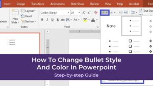 How To Change Bullet Style And Color In Powerpoint - PresentationSkills.me