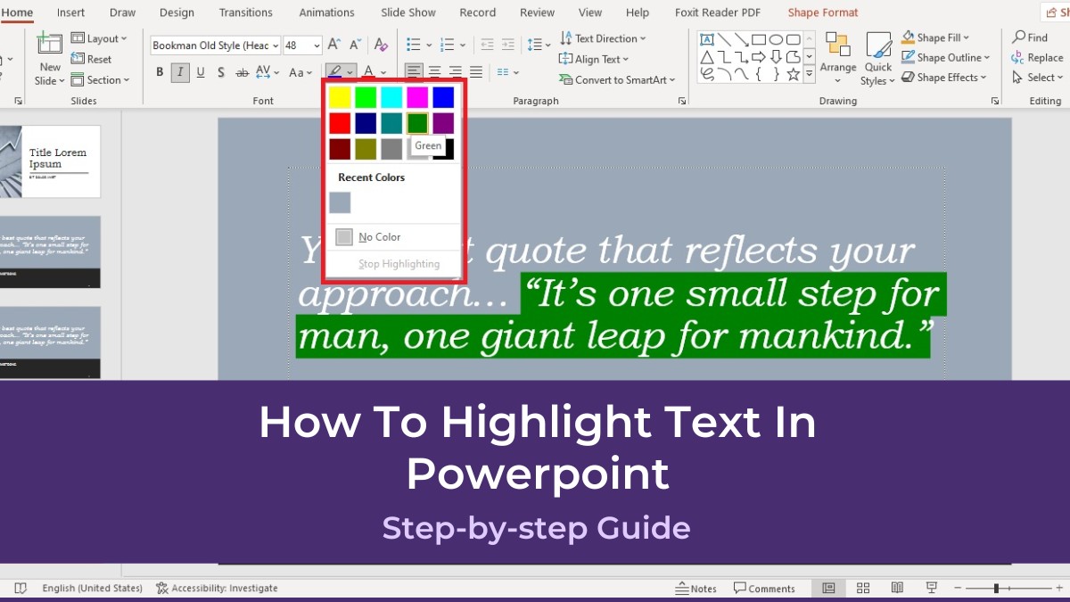 How To Highlight Text In Powerpoint PresentationSkills me