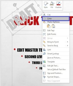 How To Add A "Draft" Watermark On Powerpoint - PresentationSkills.me